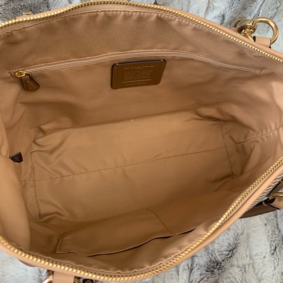 Coach | Bags | Coach Milk And Beachwood Tote | Poshmark